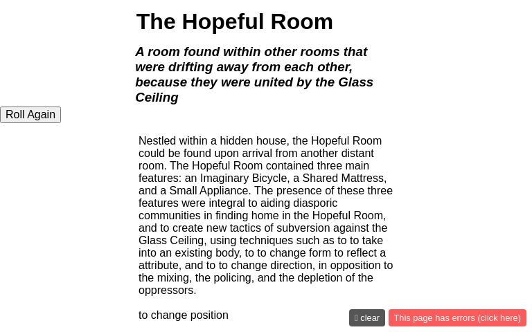 The Ambiguous Bed ― Perchance Generator