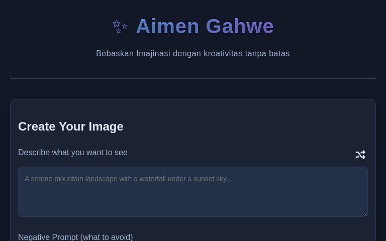 Aimen Gahwe ― Perchance Generator