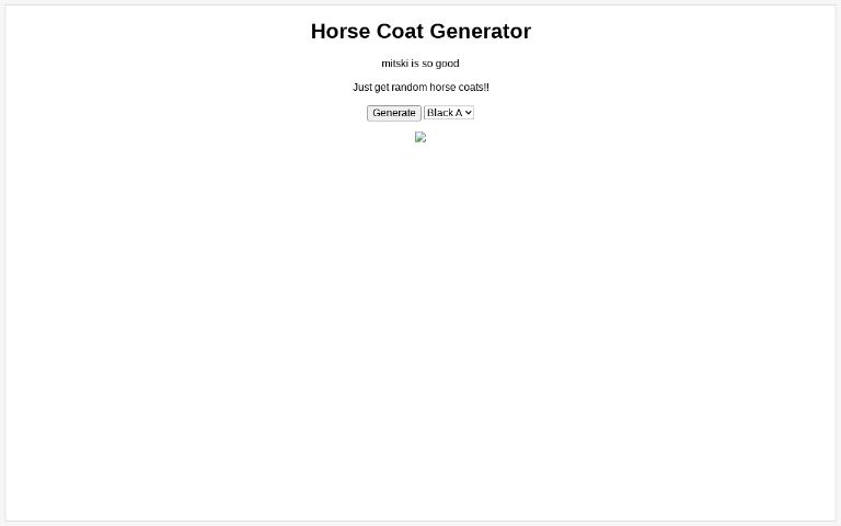 Horse Coat Generator