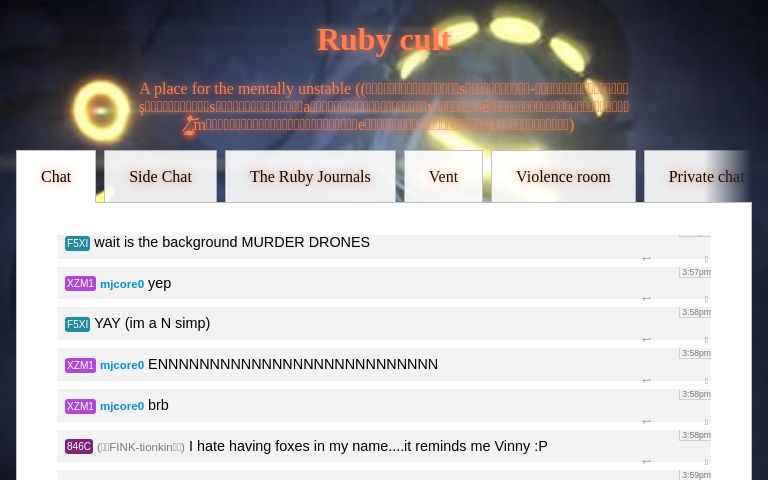 Ruby cult ― Perchance Generator