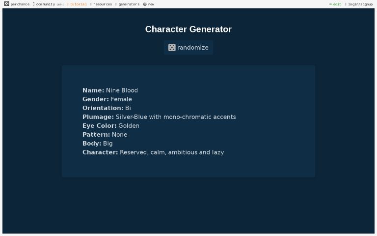 Character Generator