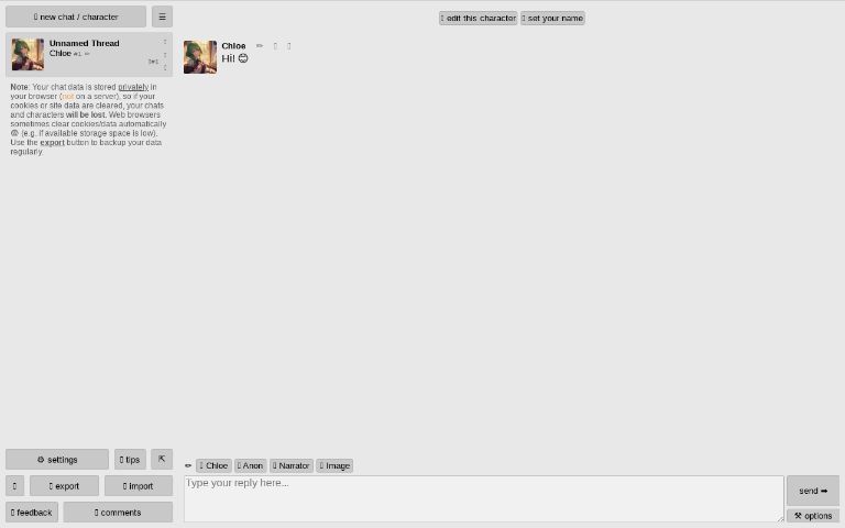 AI Character Chat (online, free, no sign-up, unlimited)