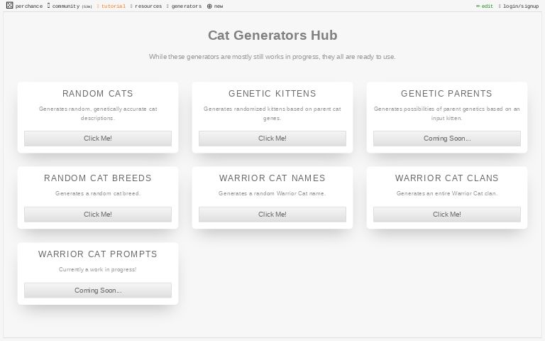 Cat Generators Hub