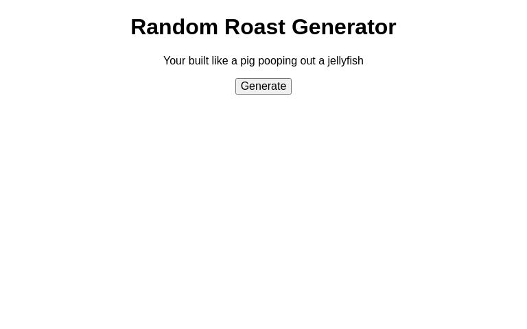 Random Roast Generator
