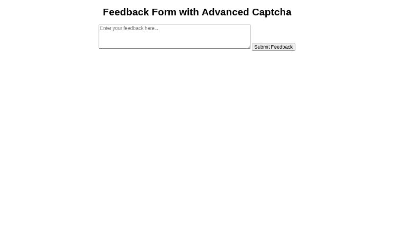 Feedback Form with Advanced Captcha ― Perchance Generator