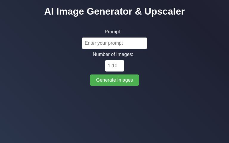 AI Image Generator & Upscaler
