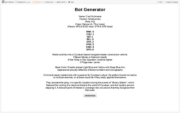 Bot Generator