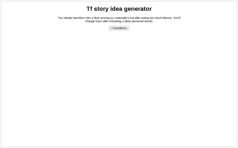 Tf story idea generator
