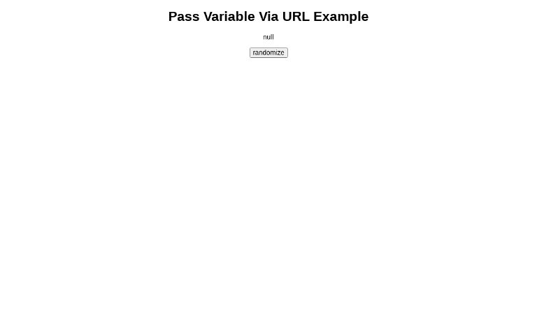 Pass Variable Via URL Example ― Perchance Generator
