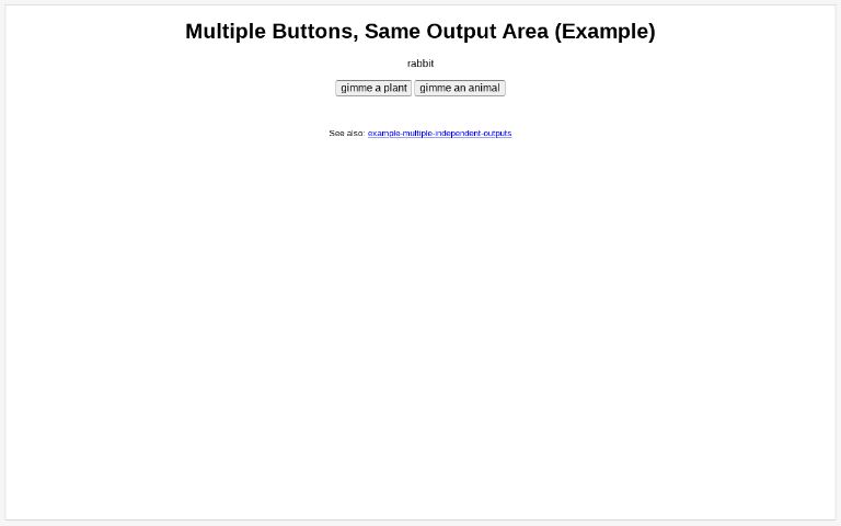 Multiple Buttons, Same Output Area (Example) ― Perchance Generator