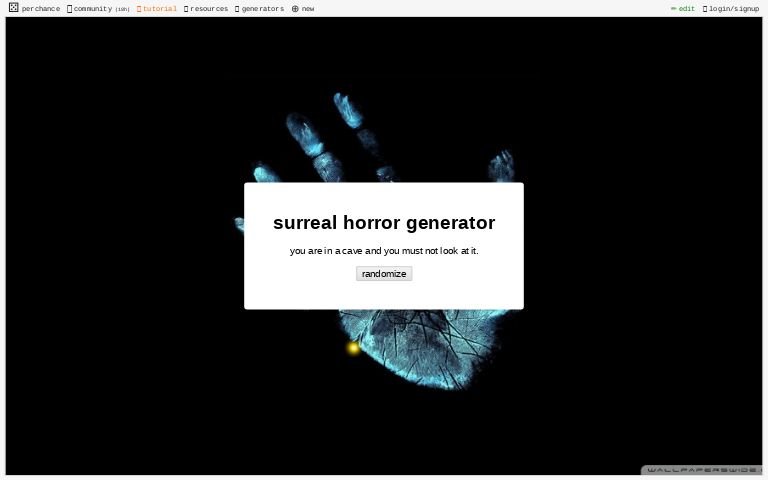 surreal horror generator