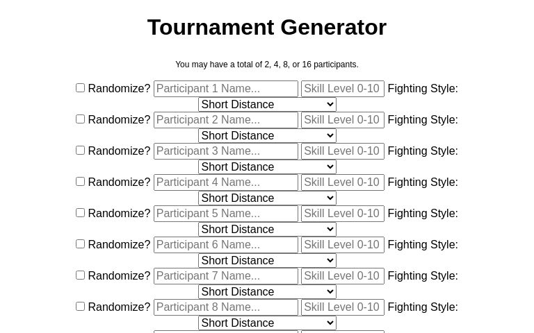 Tournament Generator
