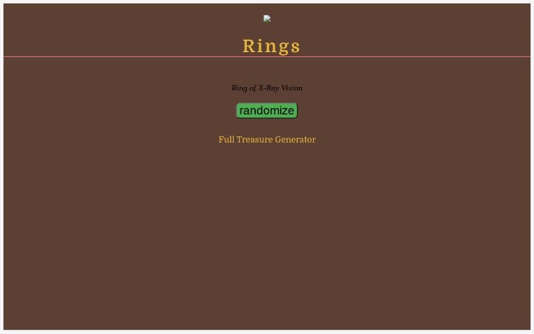 Rings ― Perchance Generator