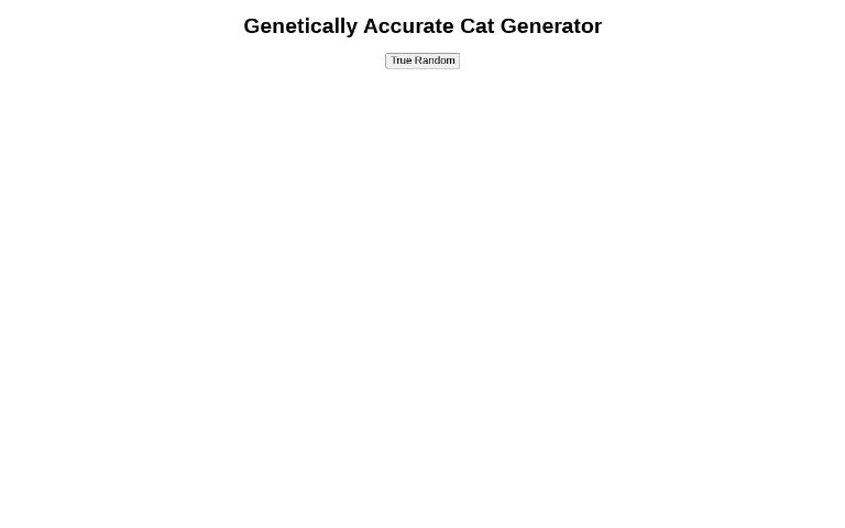Genetically Accurate Cat Generator