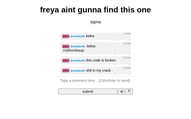 freya aint gunna find this one ― Perchance Generator