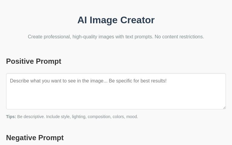 AI Image Creator ― Perchance Generator