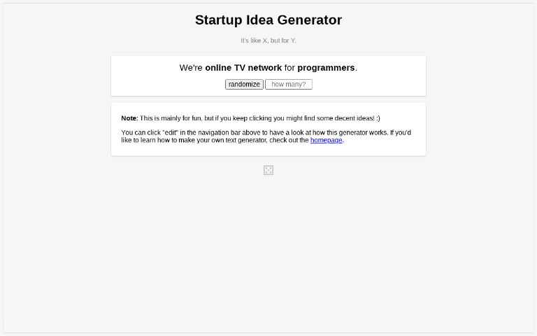 Startup Idea Generator