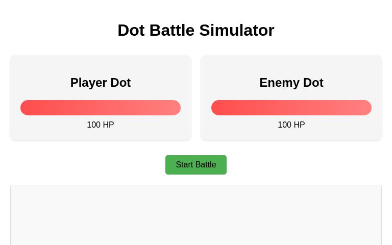 Dot Battle Simulator ― Perchance Generator