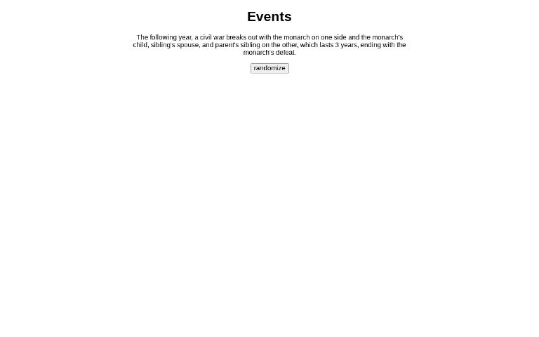 Events ― Perchance Generator