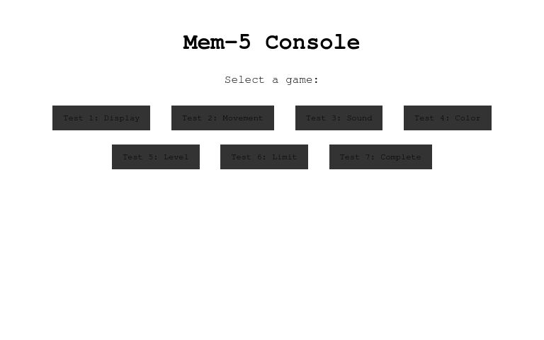 Mem-5 Console ― Perchance Generator