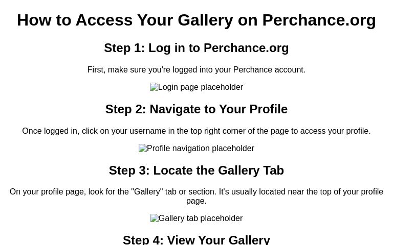 How to Access Your Gallery on Perchance.org ― Perchance Generator