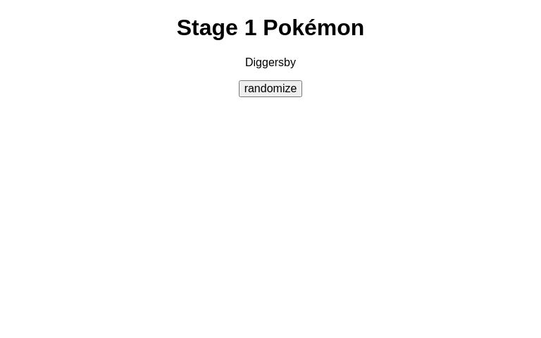 Stage 1 Pokémon ― Perchance Generator