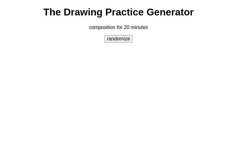 The Drawing Practice Generator