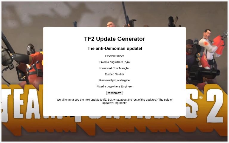 TF2 Update Generator