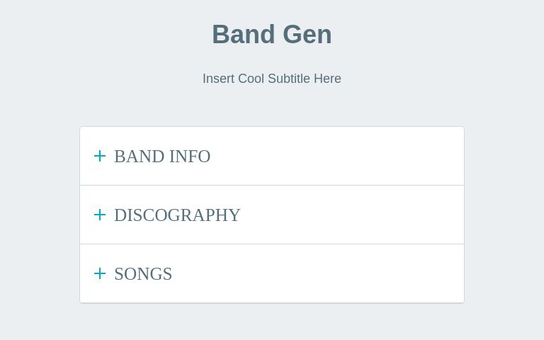 Band Generator