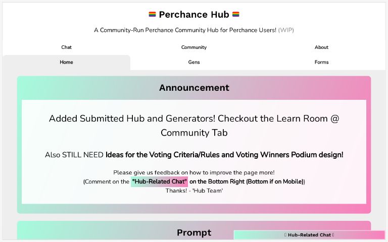 Perchance Hub ― Perchance Generator