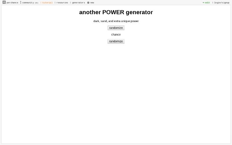 another POWER generator