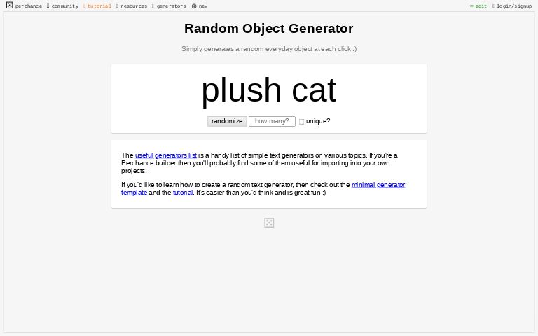 Random Object Generator
