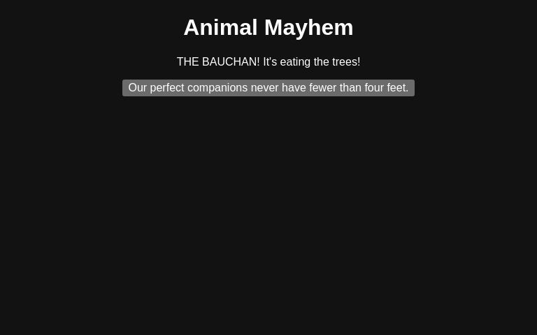 Animal Mayhem ― Perchance Generator