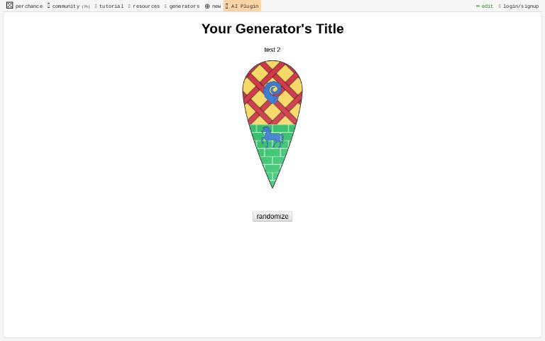 Minimal ― Perchance Generator