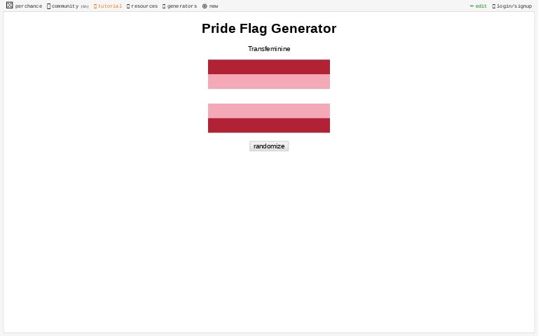 Pride Flag Generator