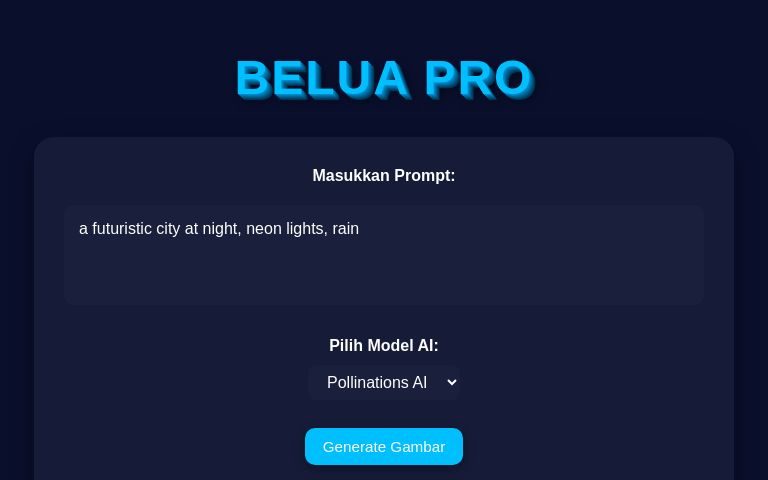 BELUA Pro ― Perchance Generator