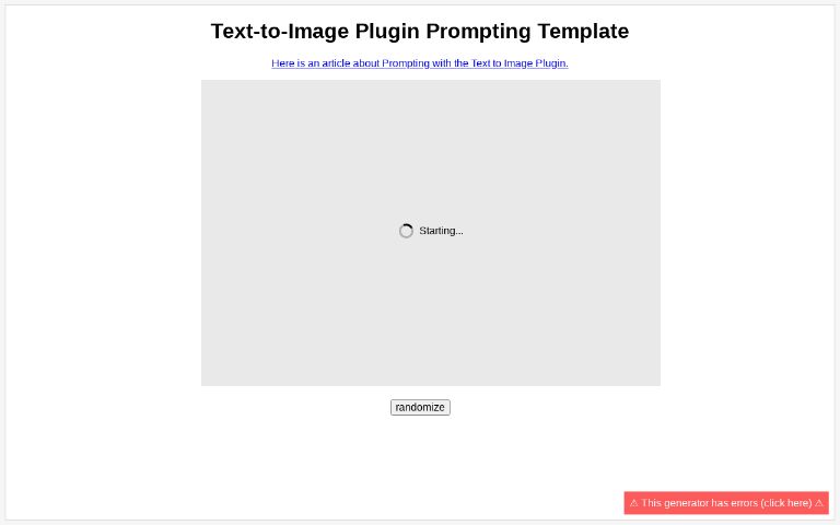 Text-to-Image Plugin Prompting Template