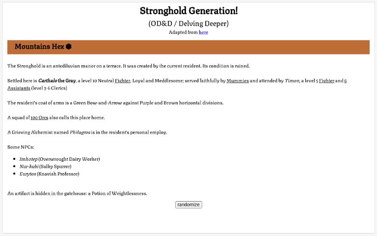 Stronghold Generation