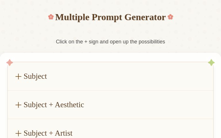 Multiple Prompt Generator