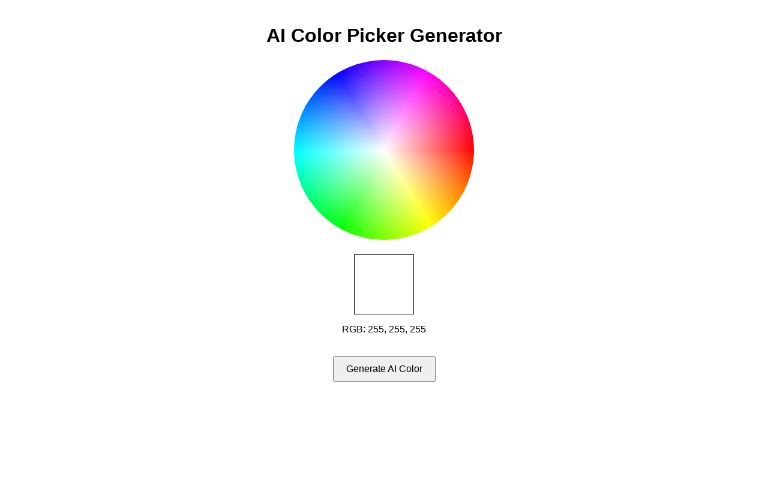 AI Color Picker Generator