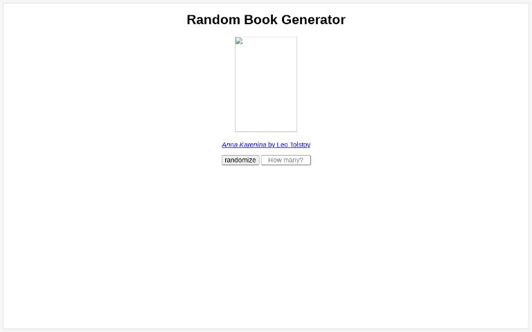 Random Book Generator
