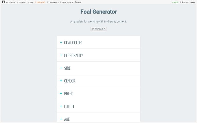 Recently Updated Popular Generators ― Perchance