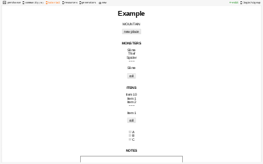 Example ― Perchance Generator