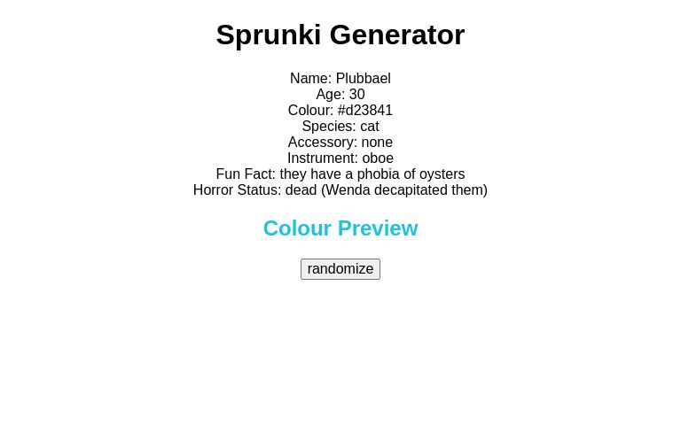 Sprunki Generator