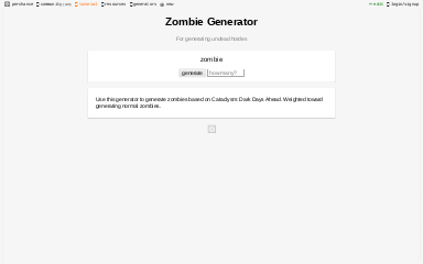 Zombie Generator