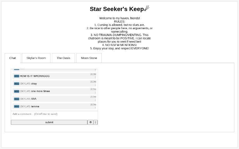 Star Seeker's Keep☄ ― Perchance Generator