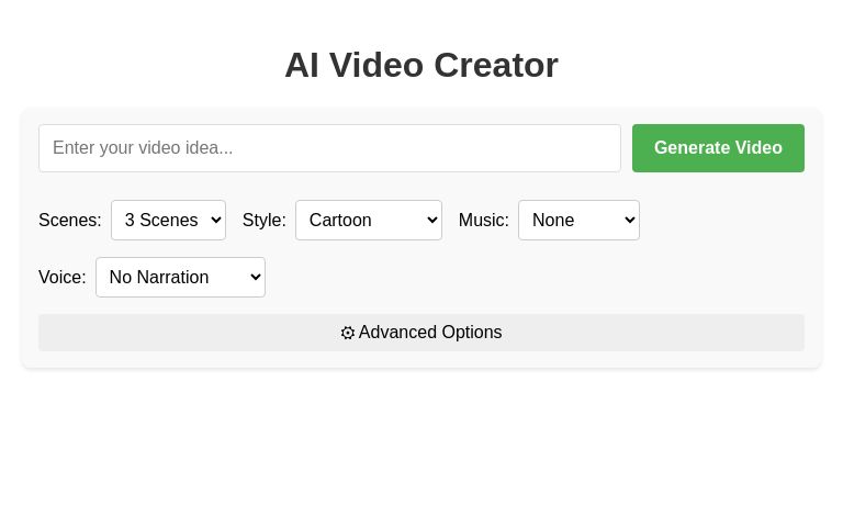 AI Video Creator ― Perchance Generator