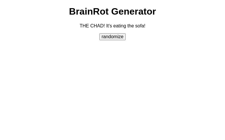 BrainRot Generator