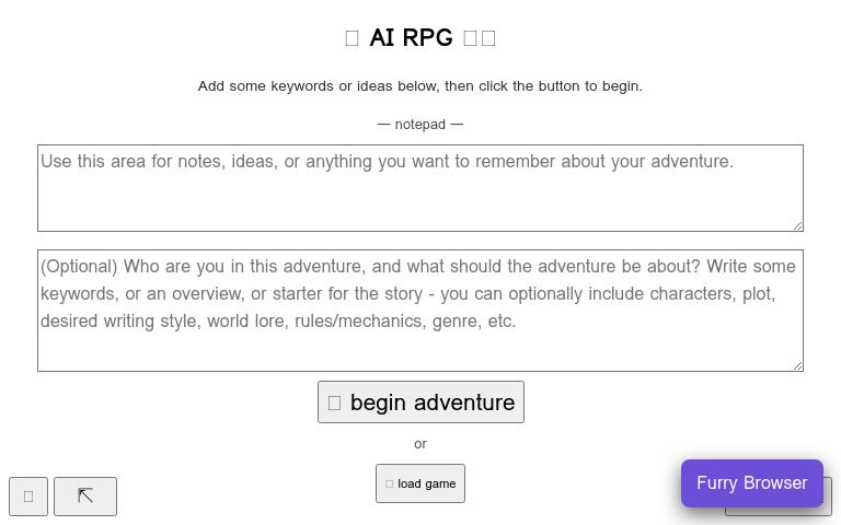 🗡️ AI RPG 🍆 ― Perchance Generator