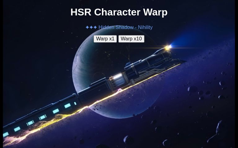 HSR Character Warp ― Perchance Generator